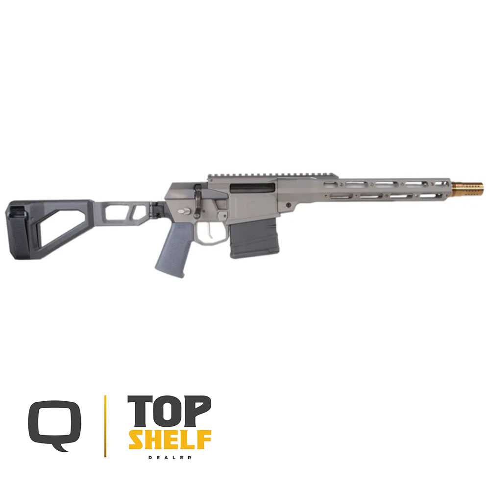 Q Fix - 12" Barrel (8.6 Blackout) - Folding Pistol Brace - Grey/Black ...